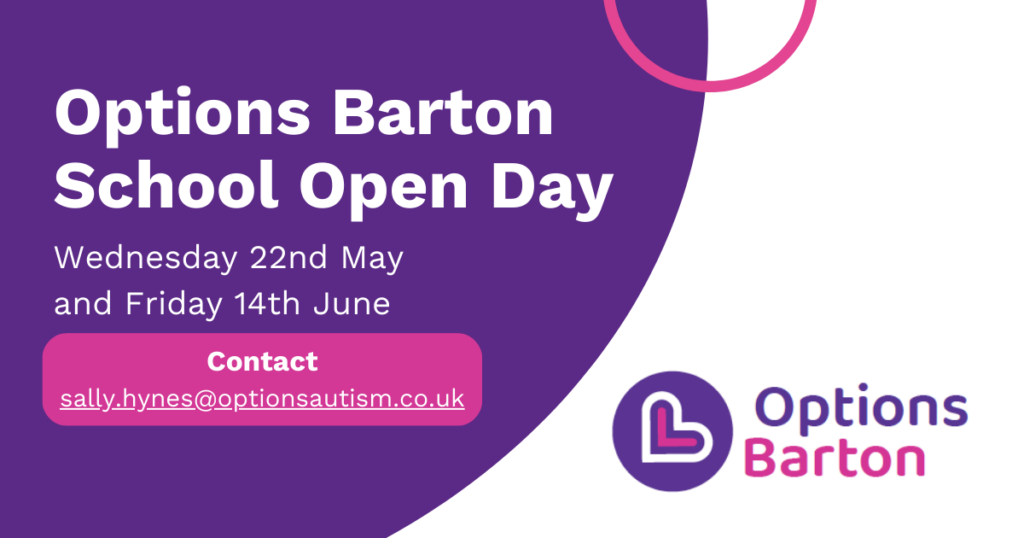 School Open Days - 22nd May and 14th June - Options Barton